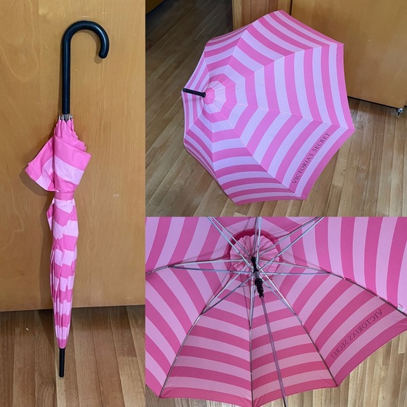 Victoria's Secret | Accessories | Rare Victorias Secret Pink Stripe ...